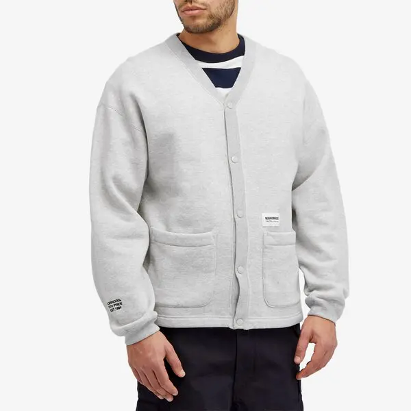Buy NEIGHBORHOOD Plain Sweat Cardigan - Grey At 40% Off | Editorialist