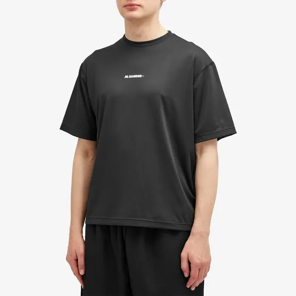 Jil Sander Logo Active T-Shirt In Black - 45% Off | Editorialist