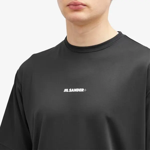 Jil Sander Logo Active T-Shirt In Black - 45% Off | Editorialist