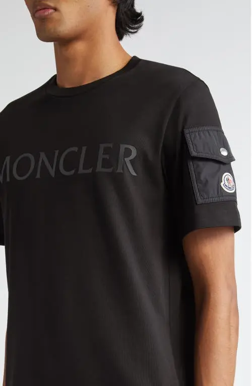 Moncler Logo Pocket Cotton T-shirt
