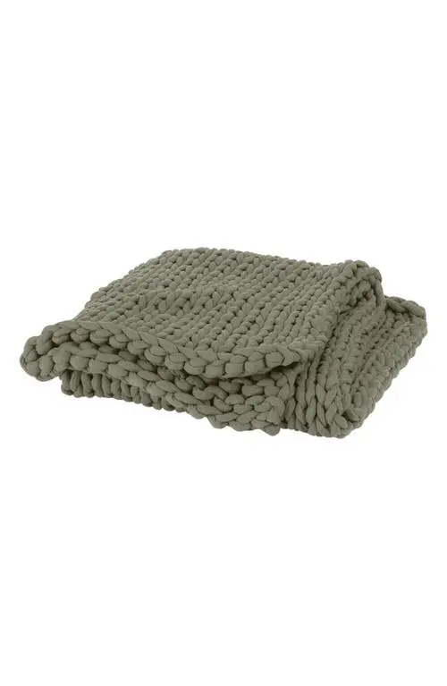 BEARABY Tree Napper Weighted Knit Blanket - Sage
