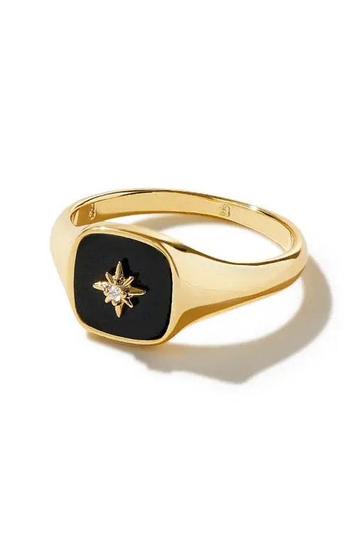 ANA LUISA Amara Gold Signet Ring
