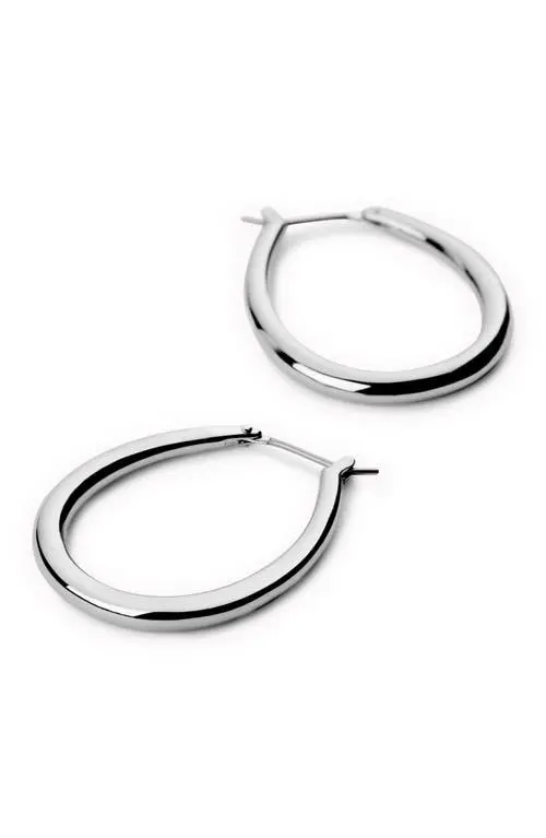ANA LUISA Rhodium-plated Hoop Earrings - Silver