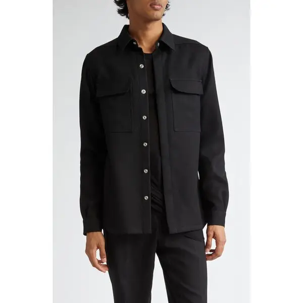 Rick Owens Wool Button-up Shirt