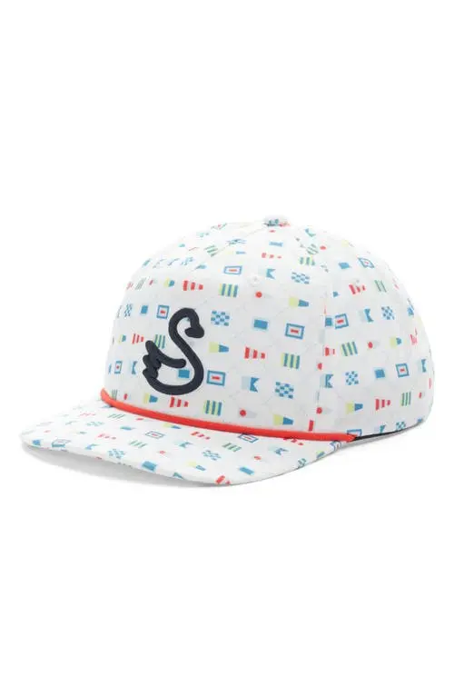 SWANNIES Skipper Semaphore Baseball Cap - White
