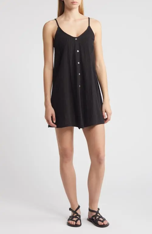 Rip Curl Premium Surf Cotton Gauze Minidress - Black