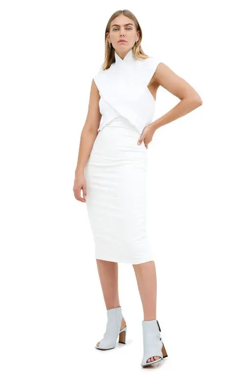 MARCELLA Colette Crop Back Zip Bolero - White