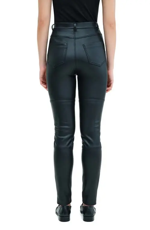 MARCELLA Mei Faux Leather Pants - Black