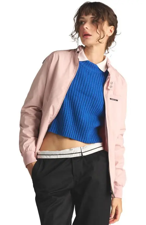 MEMBERS ONLY Classic Iconic Racer Jacket - Light Pink
