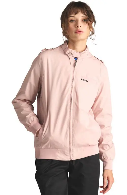 MEMBERS ONLY Classic Iconic Racer Jacket - Light Pink