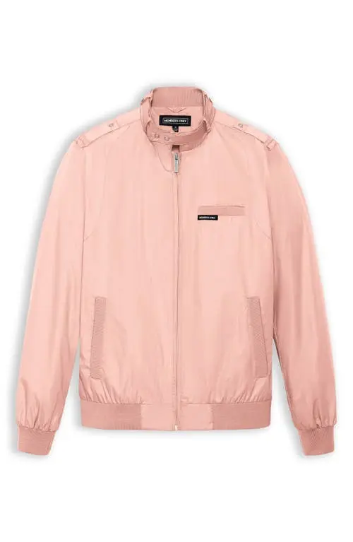 MEMBERS ONLY Classic Iconic Racer Jacket - Light Pink