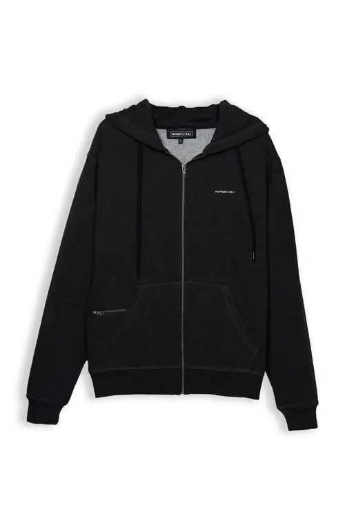 MEMBERS ONLY Brooklyn Zip-up Hoodie - Charcoal