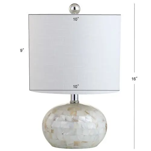 JONATHAN Y Wilson Seashell Led Table Lamp
