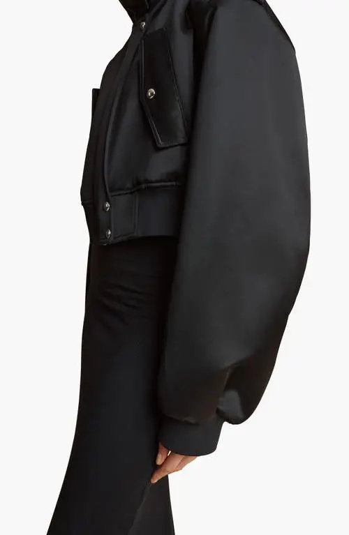 Khaite Kember Satin Crop Jacket