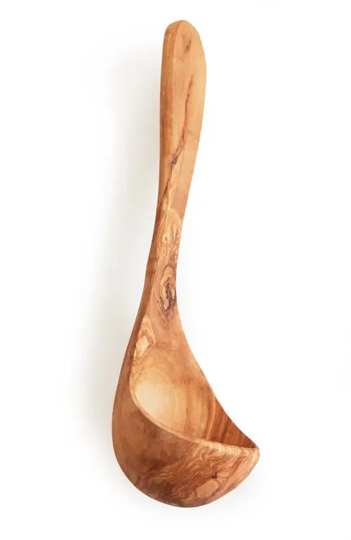 VERVE CULTURE Olivewood Soup Ladle - None