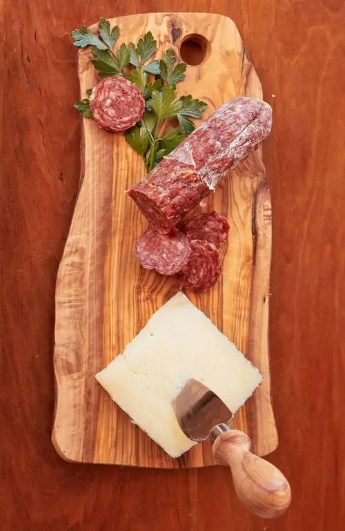 VERVE CULTURE Italian Olivewood Charcuterie Boardrope Handle
