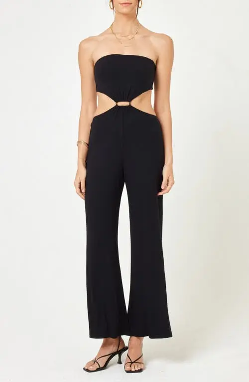 L*Space Palos Verdes Cutout Jumpsuit - Black
