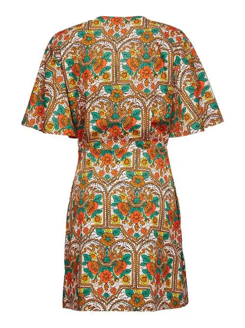 La DoubleJ Peek-a-boo Mini Dress - Corte White Rust