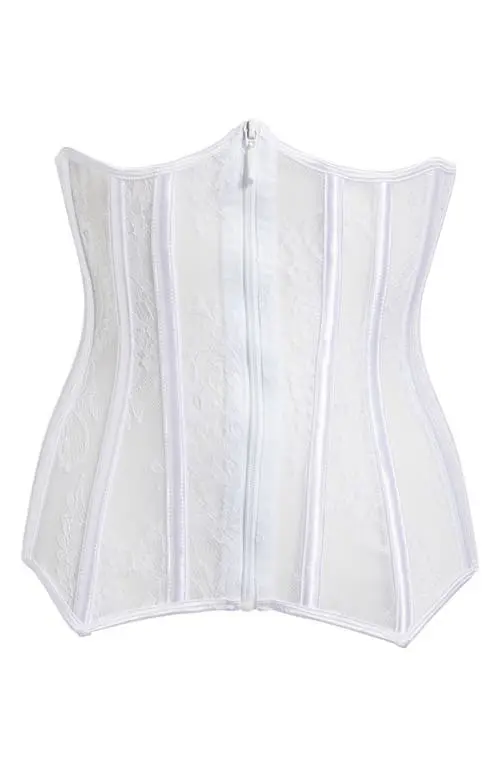 COQUETTE Lace Waist Cincher - White