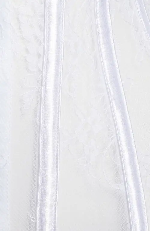 COQUETTE Lace Waist Cincher - White
