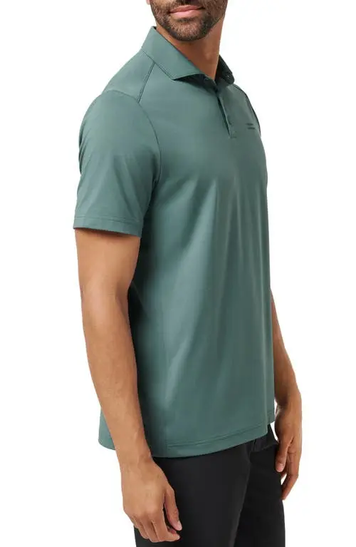 Travis Mathew Heater Pro Performance Golf Polo - Silver Pine