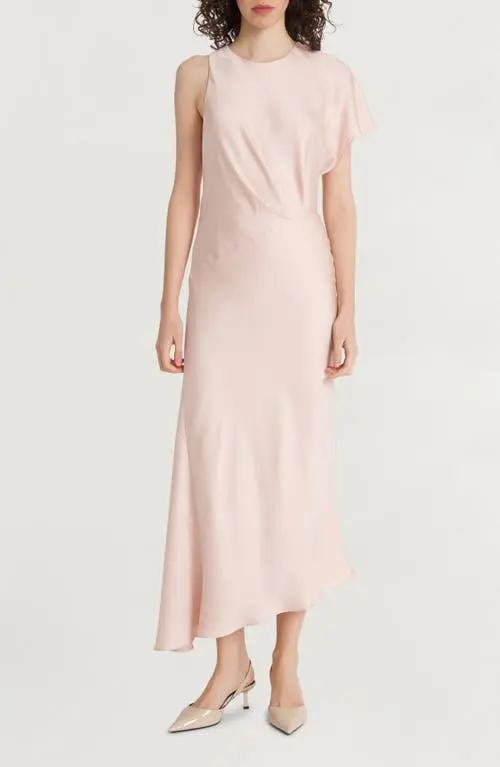 blush asymmetrical dress Gemy Maalouf | Evening Dresses