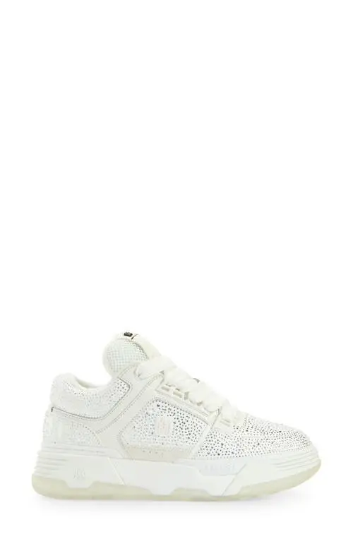 Amiri Crystal Ma-1 Platform Sneakers - White | Editorialist