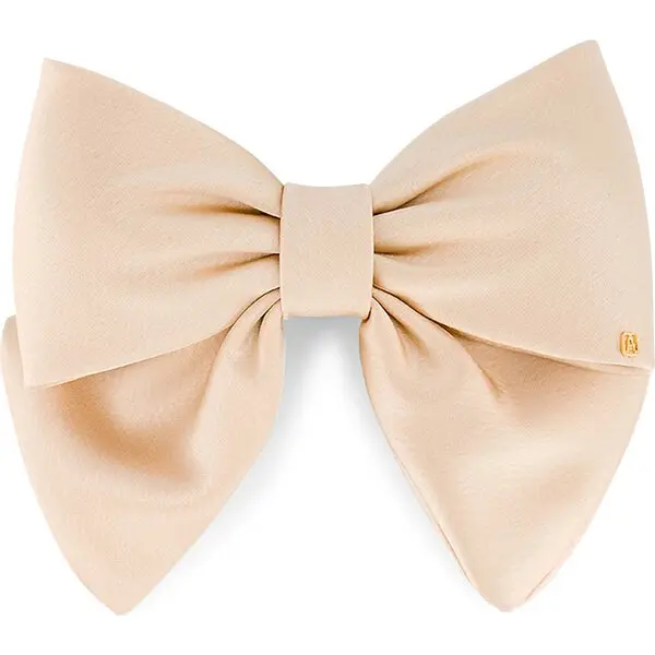 Alexandre De Paris Bow Barrette - Beige