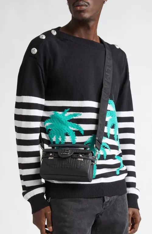 Balmain B-buzz 19 Monogram Handbag