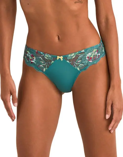 ADORE ME Chelsi Brazilian Panties - Floral Blue 3