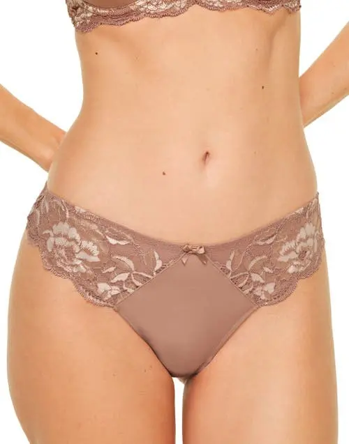 ADORE ME Chelsi Brazilian Panties - Medium Beige
