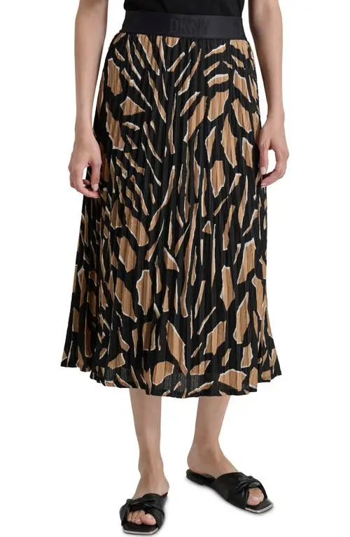 Dkny Pleated Hacci Knit Midi Skirt