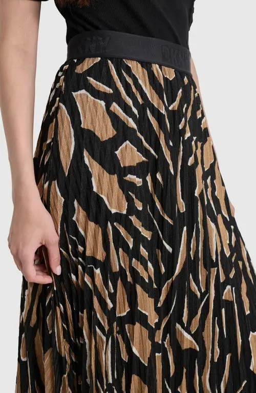 Dkny Pleated Hacci Knit Midi Skirt