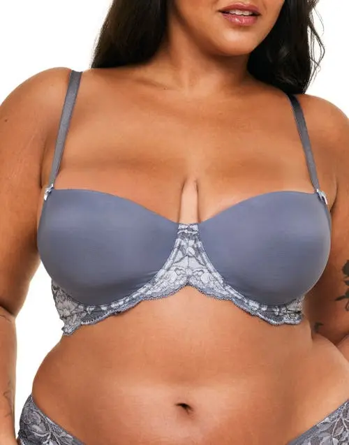ADORE ME Missy Unlined Demi Bra - Dark Grey