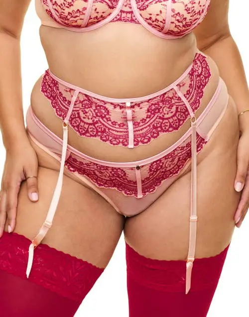 ADORE ME Paloma Lace Garter - Medium Pink