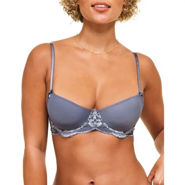 ADORE ME Missy Unlined Demi Bra - Dark Grey