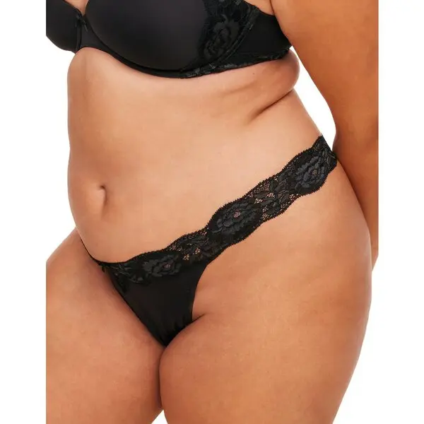 ADORE ME Paxton Thong Panties - Black
