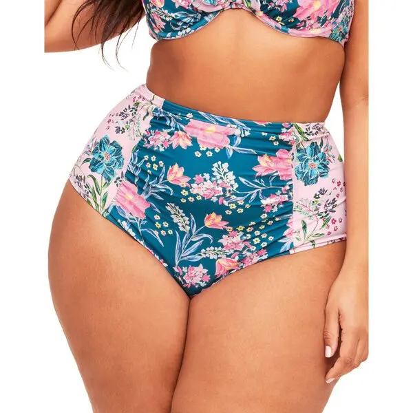 ADORE ME Shelby High-waisted Bikini Bottom - Wellesley Floral
