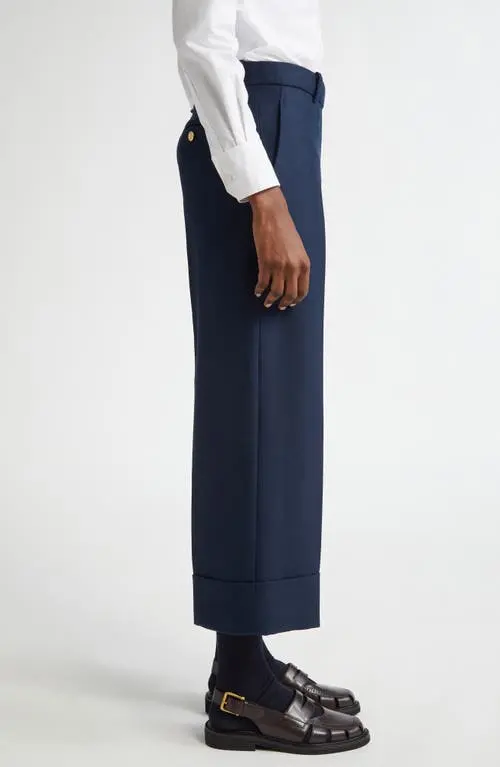 Thom Browne Sack Cuff Wool Twill Trousers