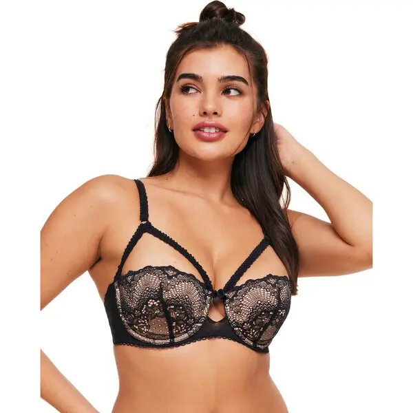 ADORE ME Kimmy Push Up Balconette Bra - Black