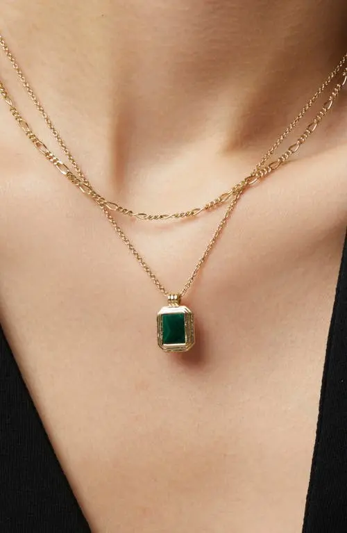 ANA LUISA Temple Green Layered Necklace Set