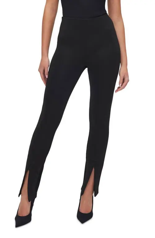 Good American Sculpt Slim Fit Pull-on Pants - Black001