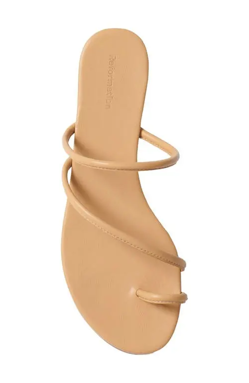 REFORMATION Ludo Slide Sandal - Buff