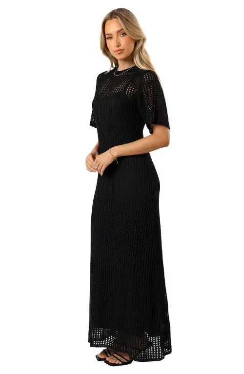 PETAL & PUP Hollie Open Stitch Maxi Dress