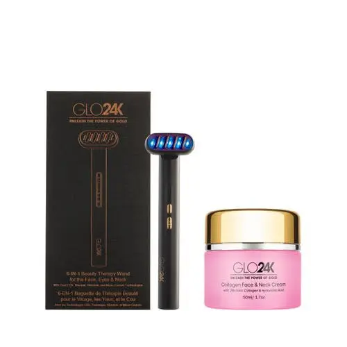 GLO24K 6-in-1 Beauty Therapy Wand For The Face - Na