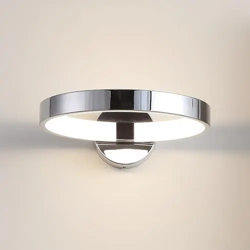 JONATHAN Y Nathaniel Dimmable Integrated Led Metal Wall Sconce - Chrome