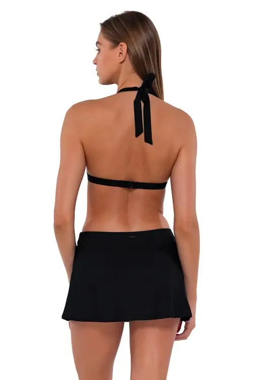 SUNSETS Sporty Swim Skirt Bottom - Black
