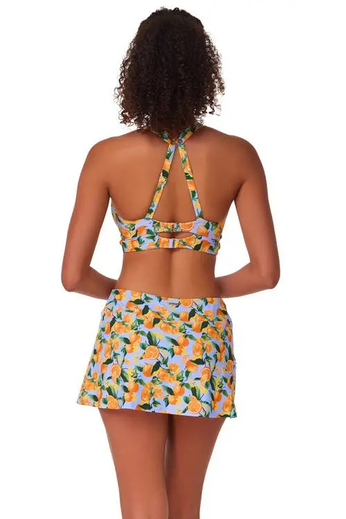 SUNSETS Sporty Swim Skirt Bottom - Clementine