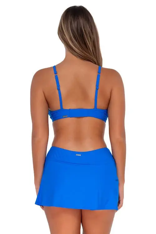 SUNSETS Sporty Swim Skirt Bottom - Electric Blue