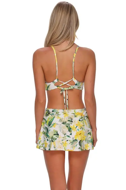 SUNSETS Sporty Swim Skirt Bottom - Isla Soleil Crepe